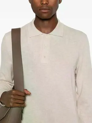 ZANONE Marl-knit Polo Shirt - Neutrals