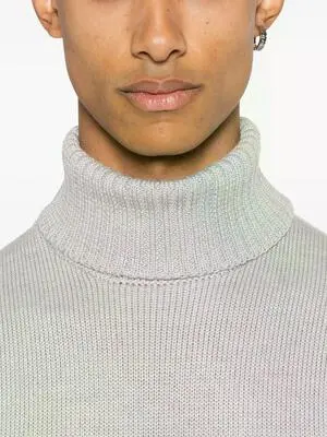 ZANONE Virgin Wool Roll Neck Sweater - Grey