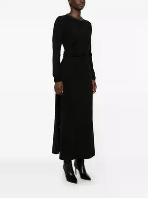 Brunello Cucinelli Draped Jersey Maxi Dress