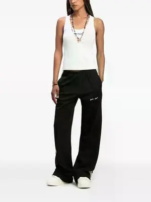 Palm Angels Logo-embroidered Wide-leg Track Pants