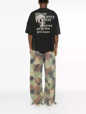 Palm Angels Monogram-print Cotton T-shirt