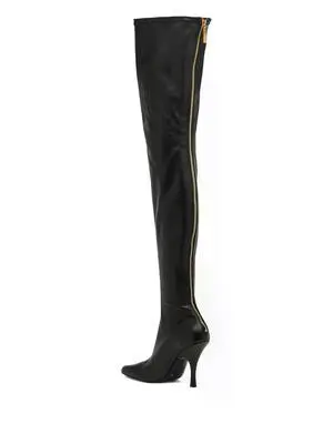 Khaite 100mm Eva Over-the-knee Boots With Zip Detail