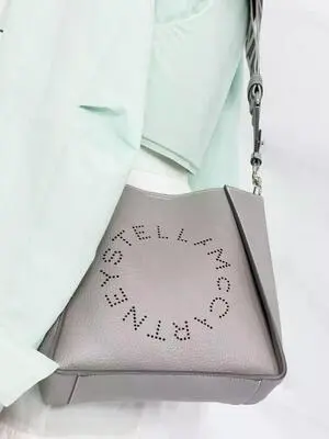 Stella McCartney Stella Logo Shoulder Bag - Grey