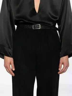 Saint Laurent Striped Flannel Trousers