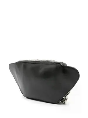 Alexander McQueen Stud-embellished Leather Messenger Bag