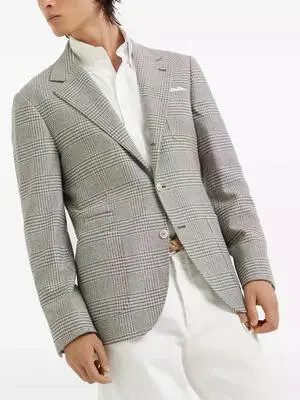Brunello Cucinelli Single-breasted Checked Blazer