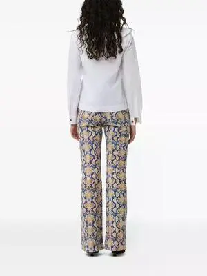 GANNI Ruffle-collar Organic Cotton Blouse