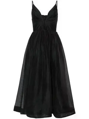 Zimmermann Illustration V-neck Midi Dress