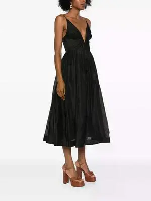 Zimmermann Illustration V-neck Midi Dress