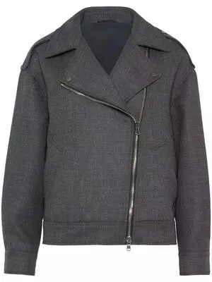 Brunello Cucinelli Virgin Wool Biker Jacket