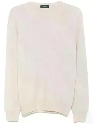 ZANONE Virgin Wool Crew Neck Sweater - Neutrals