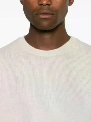 ZANONE Virgin Wool Crew Neck Sweater - Neutrals