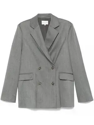 Loulou De Saison Tailored Double-breasted Twill Blazer