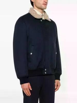 Brunello Cucinelli Shearling-collar Bomber Jacket