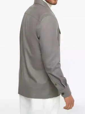 Brunello Cucinelli Camp-collar Long-sleeve Shirt