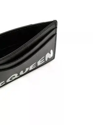 Alexander McQueen Logo-print Leather Cardholder