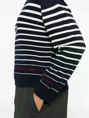 A.p.c. Striped Wool Sweater