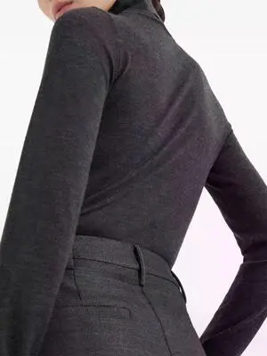 Brunello Cucinelli Feather-trimmed Wool Skirt