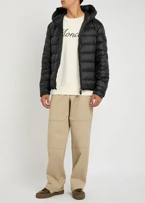Moncler Najan Quilted Hooded Shell Jacket - Black