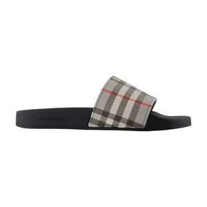 Burberry Furley Slides - Grey