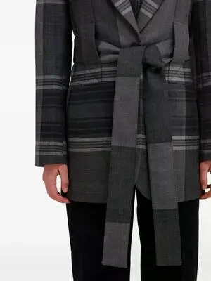 FERRAGAMO Belted Blazer - Black