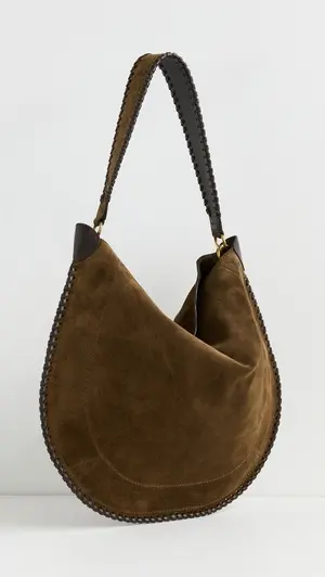 Isabel Marant Étoile Oskan Hobo Soft Shoulder Bag - Bronze