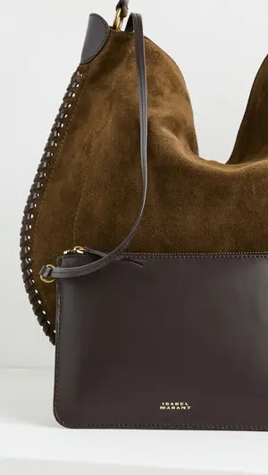 Isabel Marant Étoile Oskan Hobo Soft Shoulder Bag - Bronze