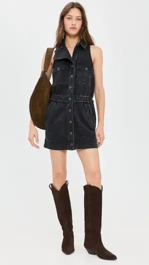 Isabel Marant Norrine Denim Mini Dress