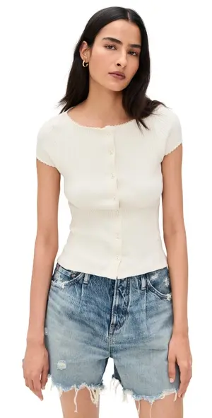 Free People Ribbed T-shirts For Women