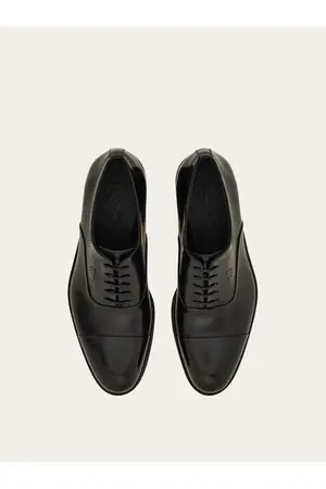 FERRAGAMO Tramezza Oxford With Toe Cap - Black