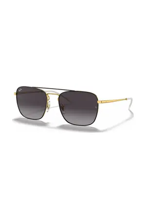 Ray-ban Metal Square Sunglasses - Gold
