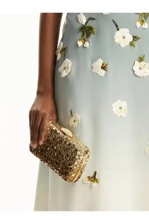 Oscar De La Renta Mosaic Sequin O Minaudière