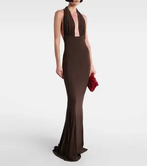 Norma Kamali Halterneck Gown