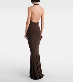 Norma Kamali Halterneck Gown
