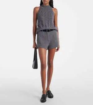 LISA YANG Serafine Cable-knit Cashmere Top
