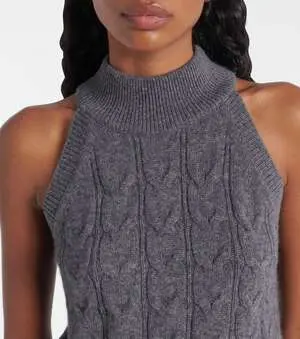 LISA YANG Serafine Cable-knit Cashmere Top