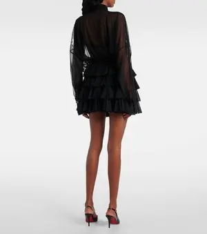 Norma Kamali Ruffled Mini Dress