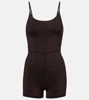 The Upside Arizona Kiva Lamé Jersey Bodysuit