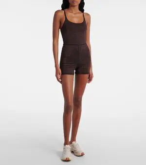 The Upside Arizona Kiva Lamé Jersey Bodysuit