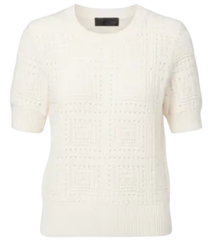 NILI LOTAN Elysia Cashmere Sweater - White