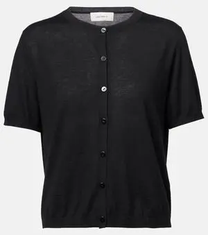 LISA YANG Charlotte Cashmere Cardigan - Black