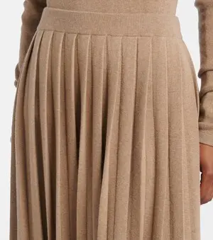 LISA YANG Minda Cotton And Cashmere Midi Skirt