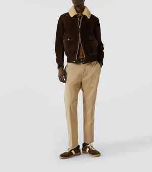 TOM FORD Archer Leather-trimmed Suede Sneakers - Brown
