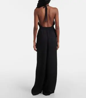 JOSEPH Mawn Pleated Wide-leg Pants - Black