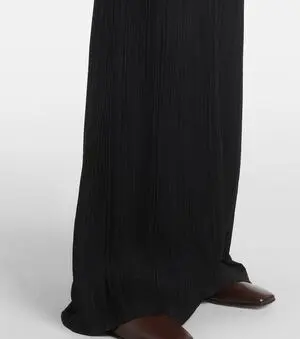 JOSEPH Mawn Pleated Wide-leg Pants - Black
