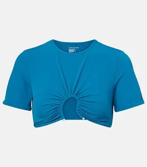 Christopher Esber Crescent Gathered Crop Top