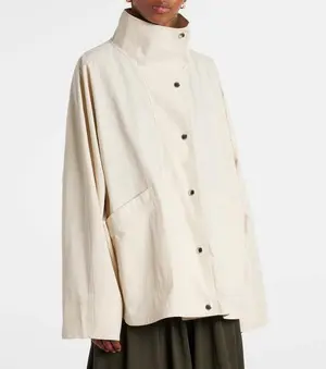 TOTEME Oyster Cotton-blend Jacket