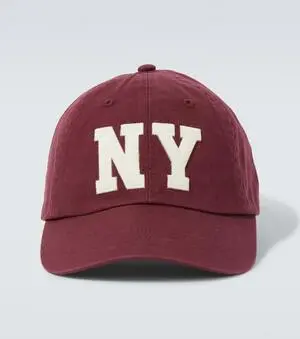 Ralph Lauren Logo Cotton Baseball Cap - Burgundy
