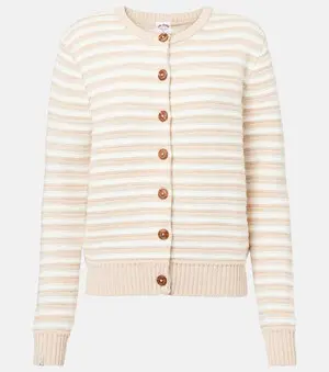 The Upside Isabeli Striped Organic Cotton Cardigan