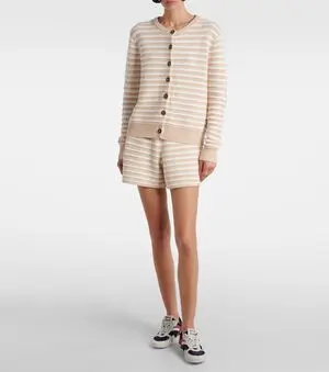 The Upside Isabeli Striped Organic Cotton Cardigan